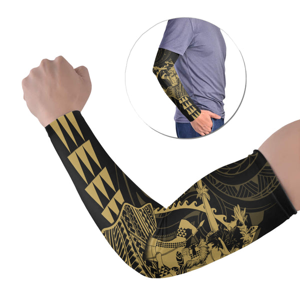 Polynesian Arm Sleeve 43 (Set of Two) Hawaiian Warrior and Aloha Girl ...