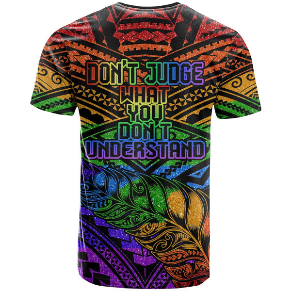 New Zealand LGBT Fern Heart Couple T Shirt Don't judge What You Don't ...