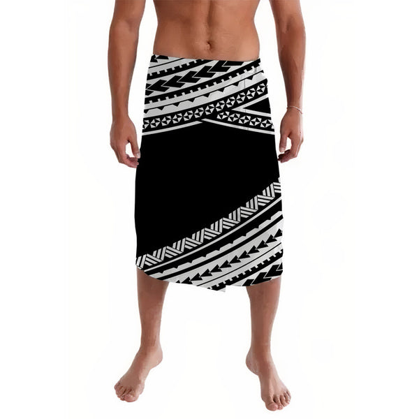 Polynesian Lavalava Simple Black LT6
