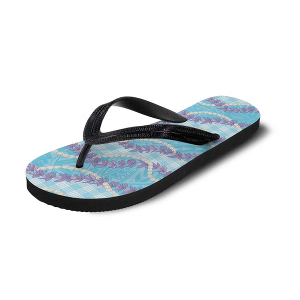 Blue Hawaii Palaka Honohono Pikake Flip Flops Hawaiian Orchid Lei ...