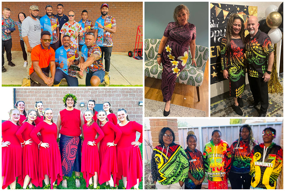 Polynesian Couple Outfits Hawaii Polynesian Matching Dress and Hawaiian ...