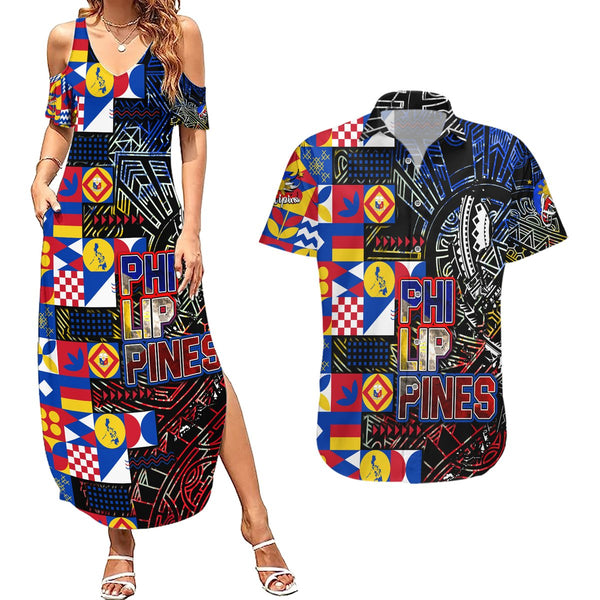 Pinoy Philippines Couples Matching Summer Maxi Dress and Hawaiian Shirt ...