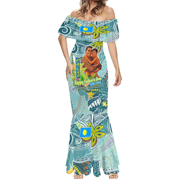 Palau Father's Day Polynesia Mermaid Dress Dad and Son DT02