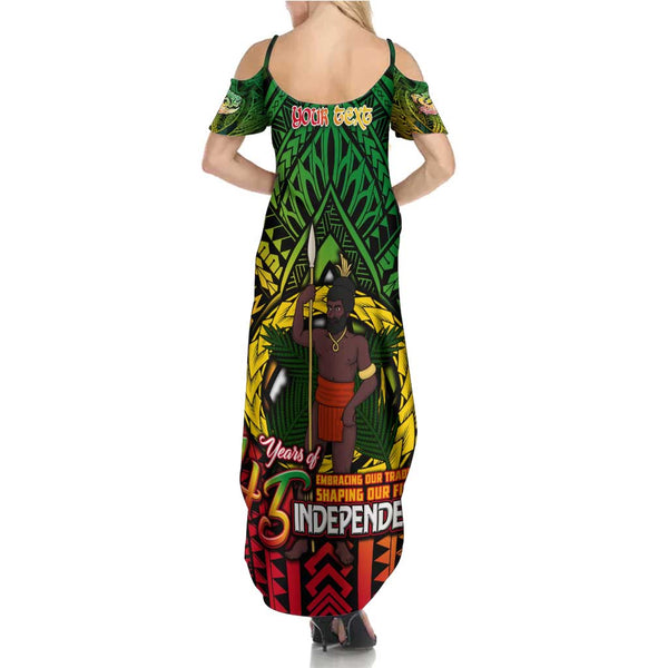 Vanuatu 45th Independence Anniversary Summer Maxi Dress Embracing Our ...