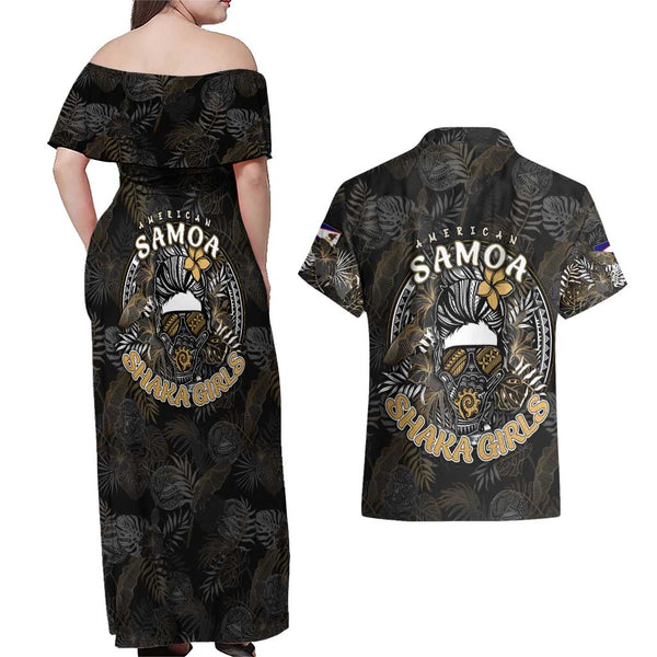 Personalized Shaka Girls America Samoa Couples Matching Off Shoulder ...