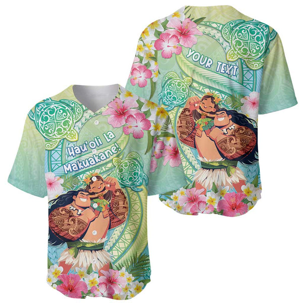 Personalised Hawaii Father's Day Baseball Jersey Happy Father And Child ...