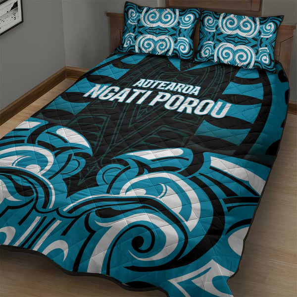 Aotearoa Ngati Porou Quilt Bed Set Maori Pattern New Zealand DT05