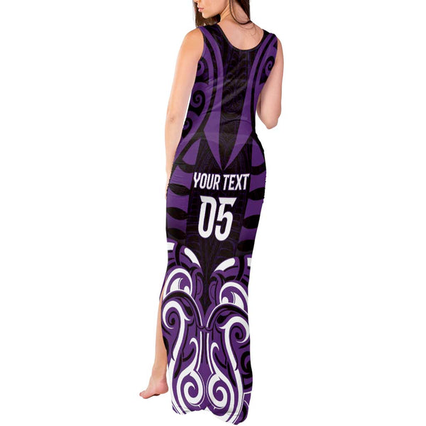 Custom Aotearoa Rangitane Tank Maxi Dress Maori Pattern New Zealand DT05