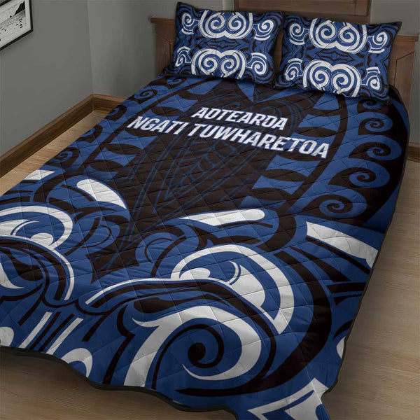Aotearoa Ngati Tuwharetoa Quilt Bed Set Maori Pattern New Zealand DT05