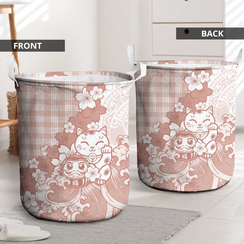 Home / Products / Beige Palaka Hawaiian And Japanese Laundry Basket ...