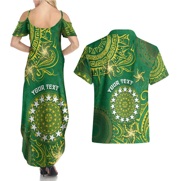 Personalised Cook Islands Couples Matching Summer Maxi Dress and ...