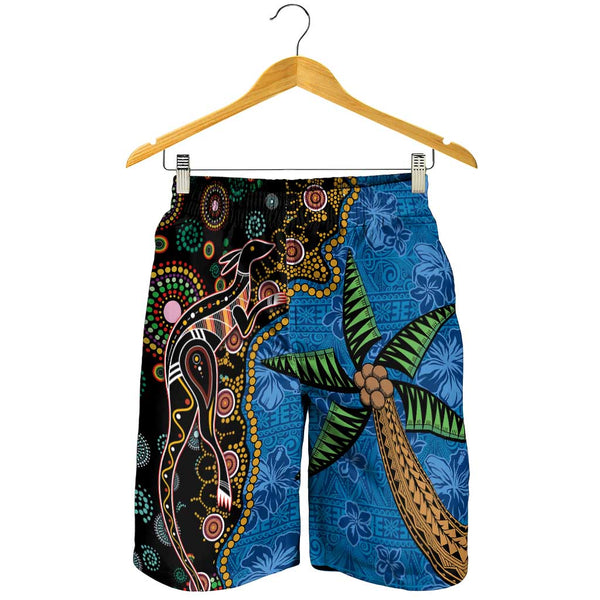 Fijian and Australian Culture Together Shorts for Men Aboriginal Art ...