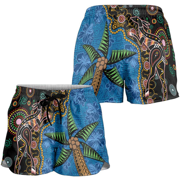Fijian and Australian Culture Together Shorts for Women Aboriginal Art ...