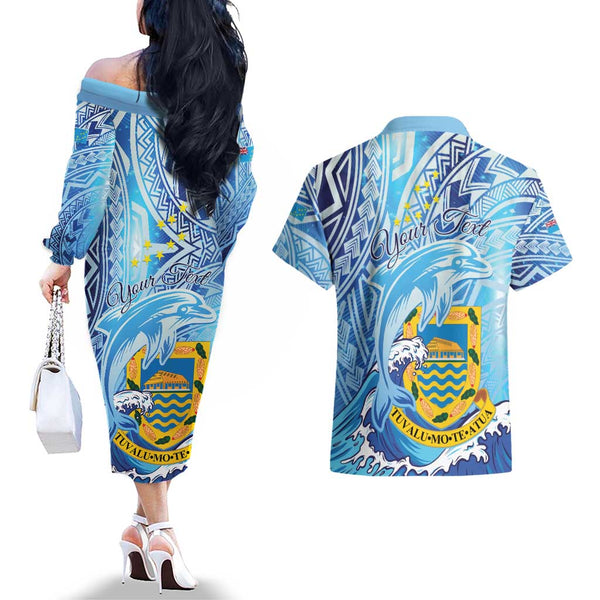 Tuvalu mo te Atua Couples Matching Off The Shoulder Long Sleeve Dress ...