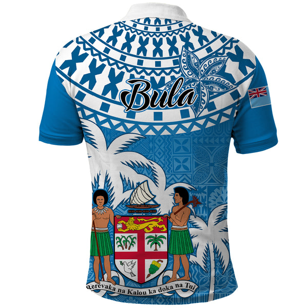 Fiji Polo Shirt Bula Fijian Tapa Pattern LT01