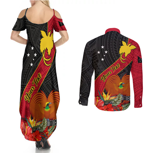 Personalised Papua New Guinea Couples Matching Summer Maxi Dress and ...