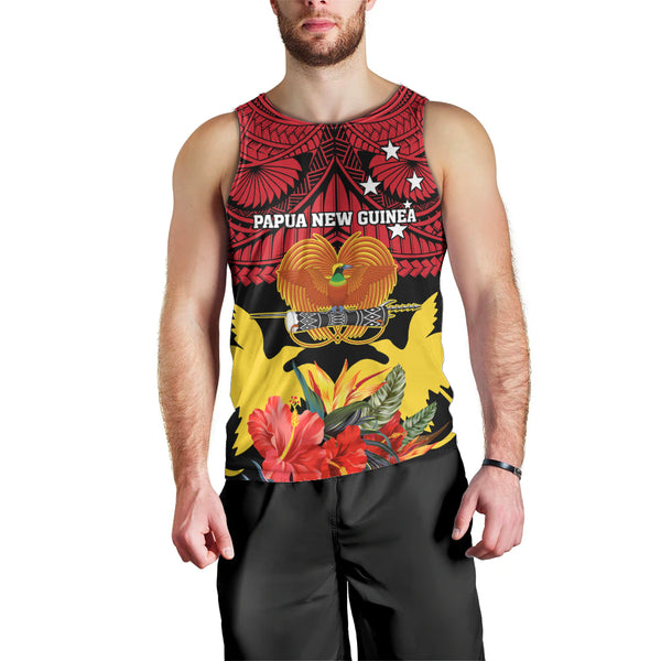 Personalised Papua New Guinea Men Tank Top Bird Of Paradise Mix ...