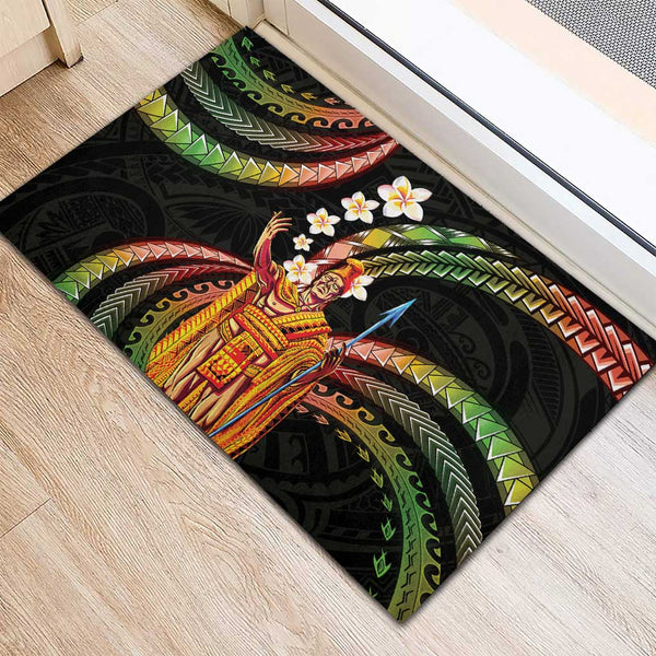 Hawaii King Kamehameha Rubber Doormat Fantastic Plumeria Reggae LT01