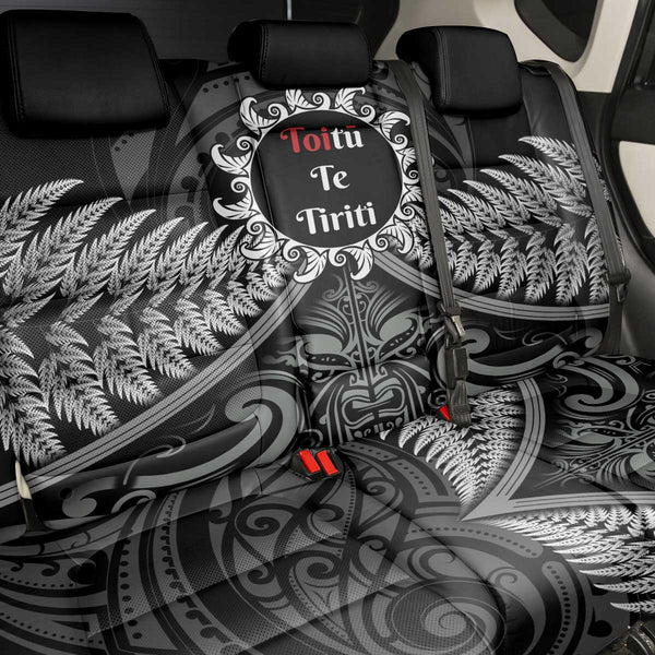 Toitu Te Tiriti Aotearoa Silver Fern Back Car Seat Cover New Zealand ...
