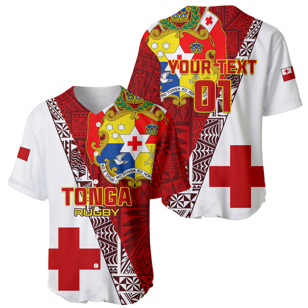 Custom Tonga Rugby Baseball Jersey Tongan Go 2023 World Cup LT01