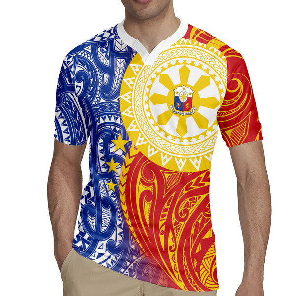 Philippines Rugby Jersey Pilipinas Polynesian Pattern LT01