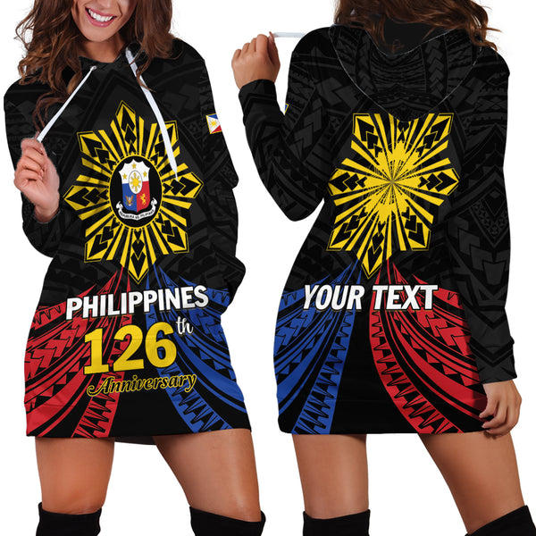 Personalized Philippines Independence Day Hoodie Dress Filipino 126th ...