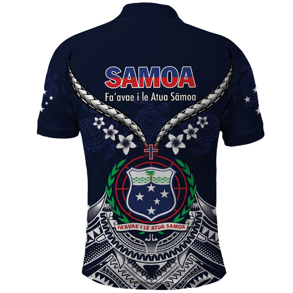 Samoa Independence Day Polo Shirt Ula Nifo Mix Turtle LT01