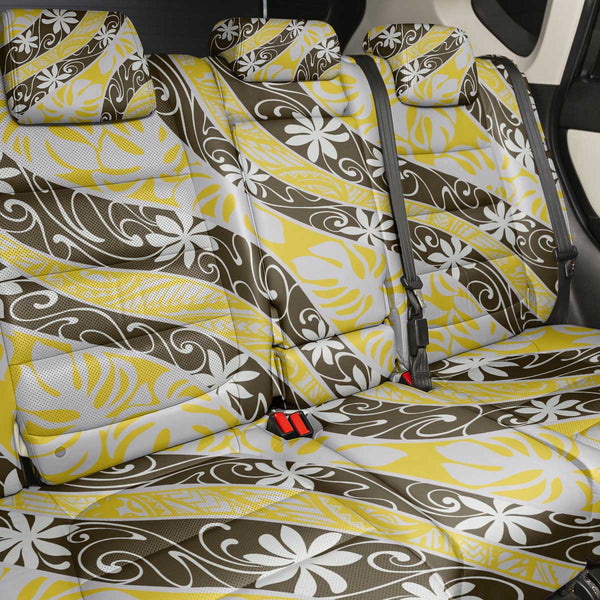 Rearea Tahiti Tiare Monstera Back Car Seat Cover Polynesian Pattern ...