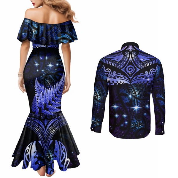 New Zealand Matariki Couples Matching Mermaid Dress and Long Sleeve ...