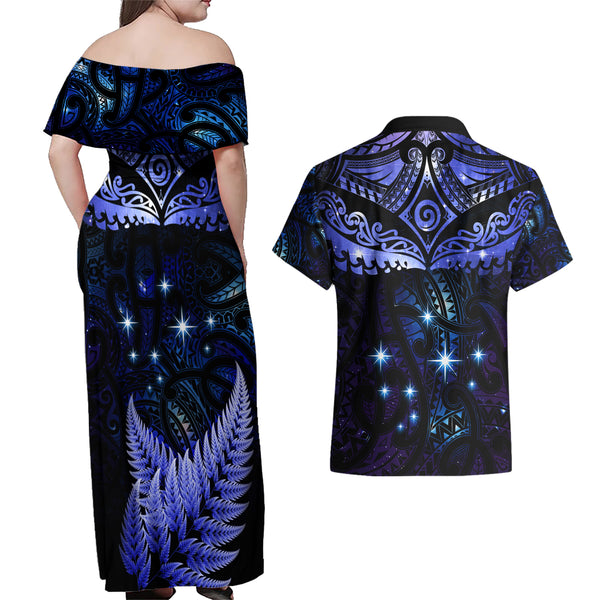 New Zealand Matariki Couples Matching Off Shoulder Maxi Dress and ...