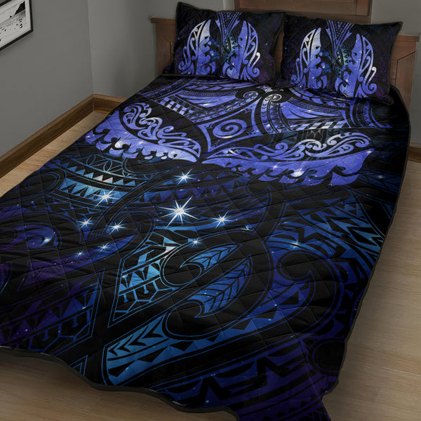 New Zealand Matariki Quilt Bed Set Maori Pattern and Matariki Sky Night ...