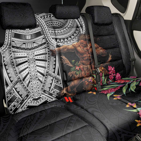 Samoan Warrior Art Tattoo Back Car Seat Cover Polynesian Pattern and ...