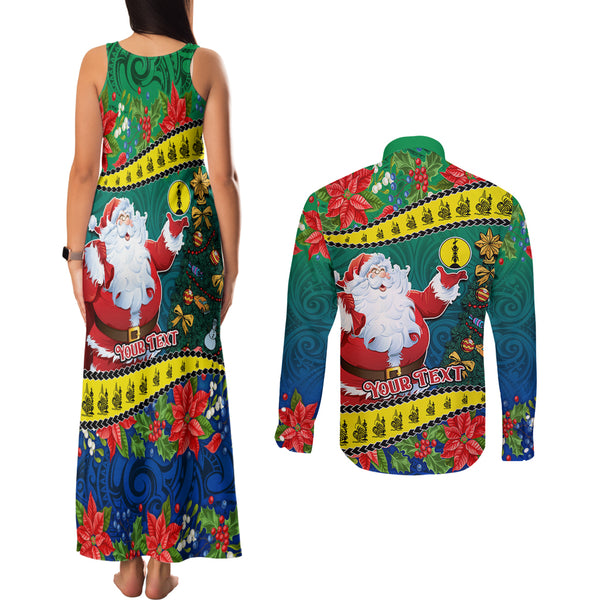 Personalised New Caledonia Christmas Couples Matching Tank Maxi Dress ...