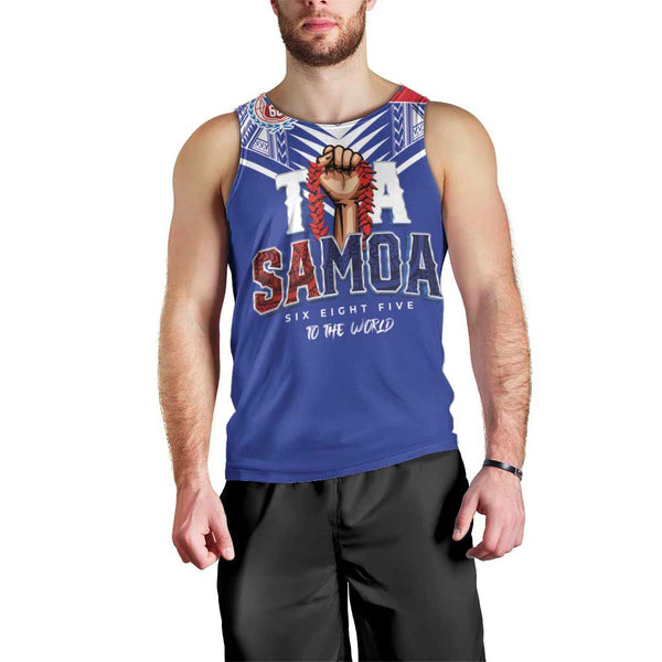 Toa Samoa Rugby Men Tank Top Six Eight Five to The World LT03