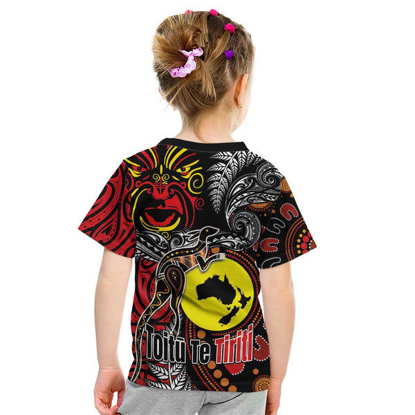 Aotearoa and Australia Toitu Te Tiriti Kid T Shirt Honour the Treaty ...