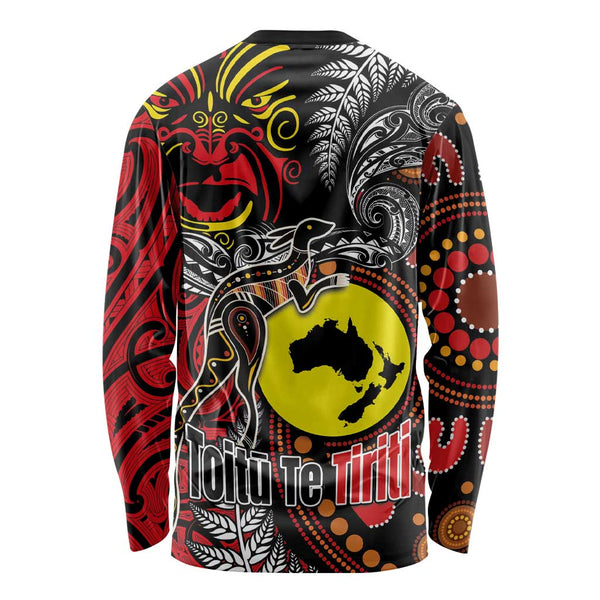 Aotearoa and Australia Toitu Te Tiriti Long Sleeve Shirt Honour the ...