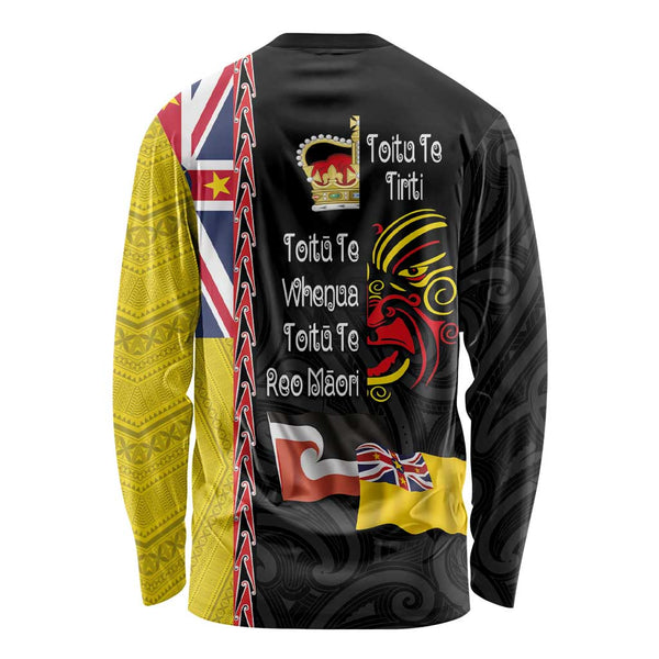 Aotearoa and Niue Toitu Te Tiriti Long Sleeve Shirt Honour the Treaty ...