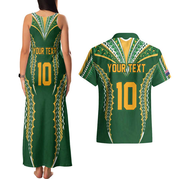 Custom Cook Islands Rugby League Couples Matching Tank Maxi Dress and ...