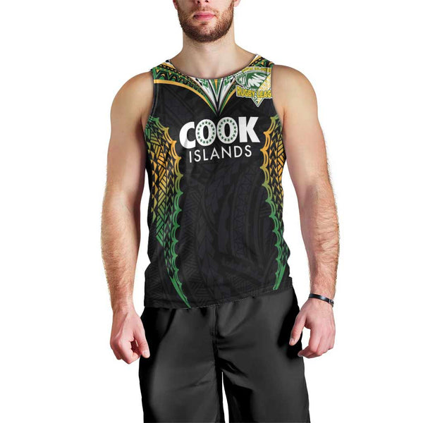 Custom Cook Islands Rugby League Men Tank Top Tatau Tribal Pattern ...