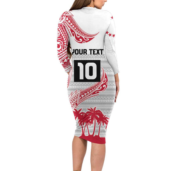 Cook Islands Marathon 2025-Pursuit in Paradise Long Sleeve Bodycon ...
