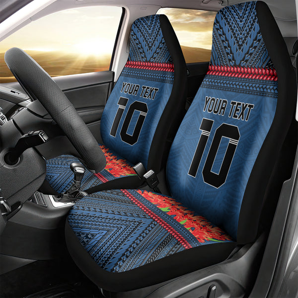 Custom Toa Samoa Rugby Car Seat Cover Samoan Warrior Ula Fala Tribal ...