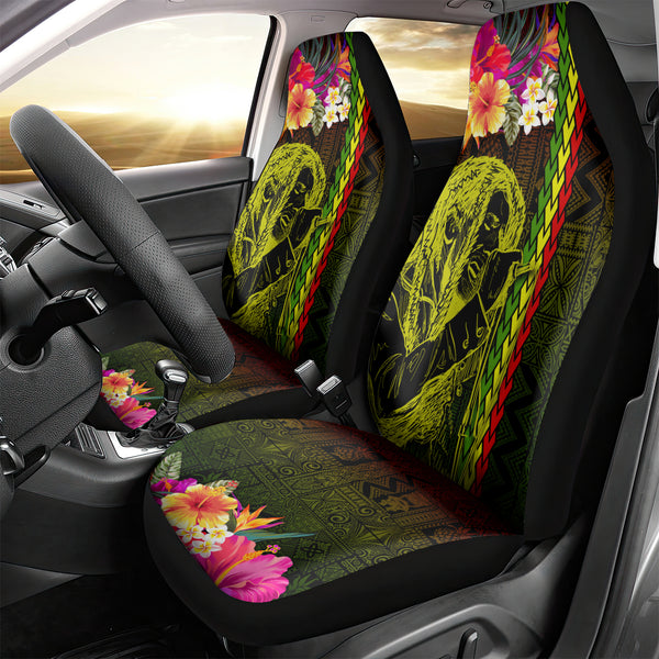 Hawaiian Reggae Music Car Seat Cover Jamaica Singer Tribal Polynesian ...