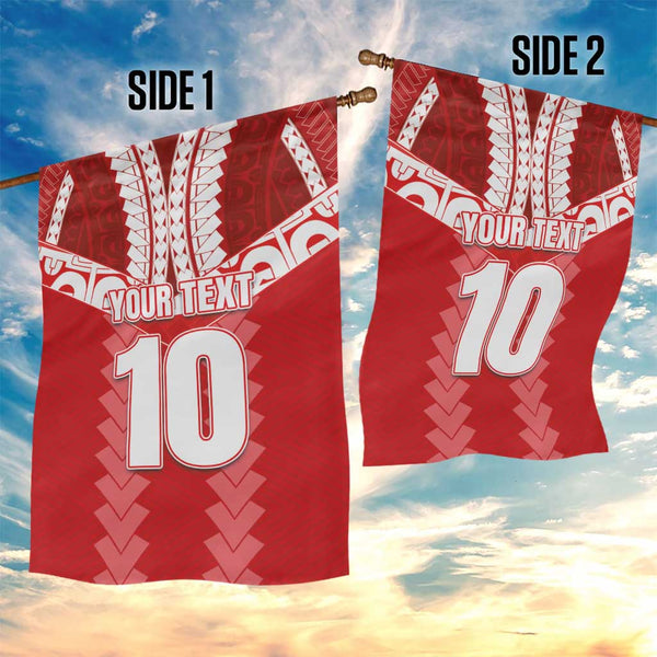 Custom Tahiti Football Polynesian Pattern Garden Flag LT03