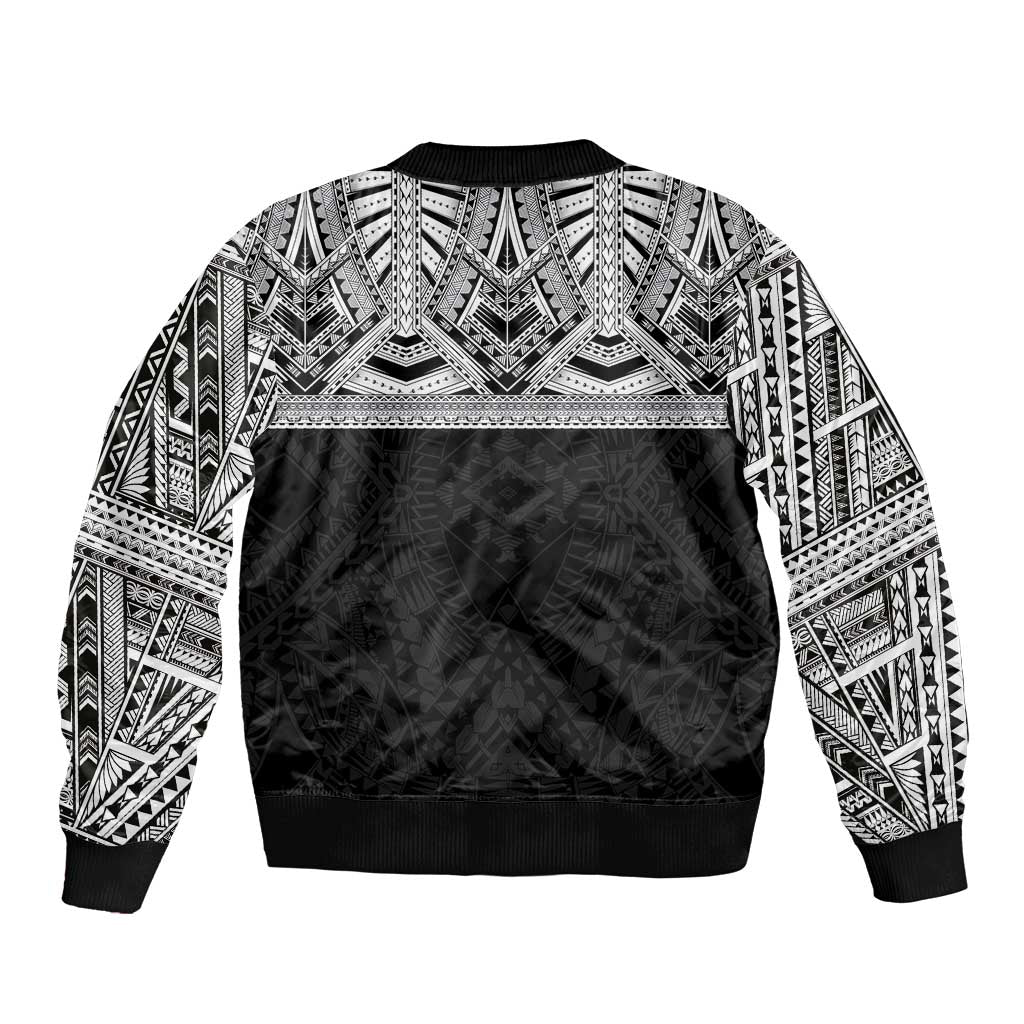 Samoan Traditional Art Tattoos Bomber Jacket Tatau Tribal Motifs with ...