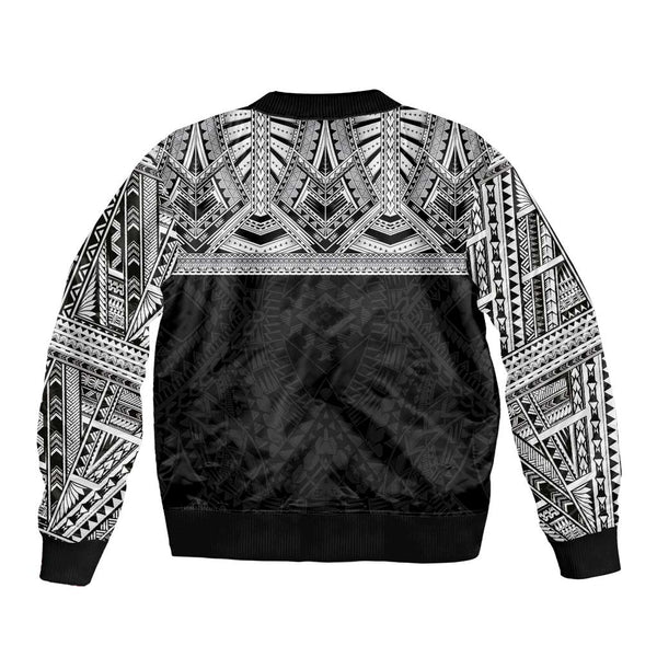 Samoan Traditional Art Tattoos Bomber Jacket Tatau Tribal Motifs with ...