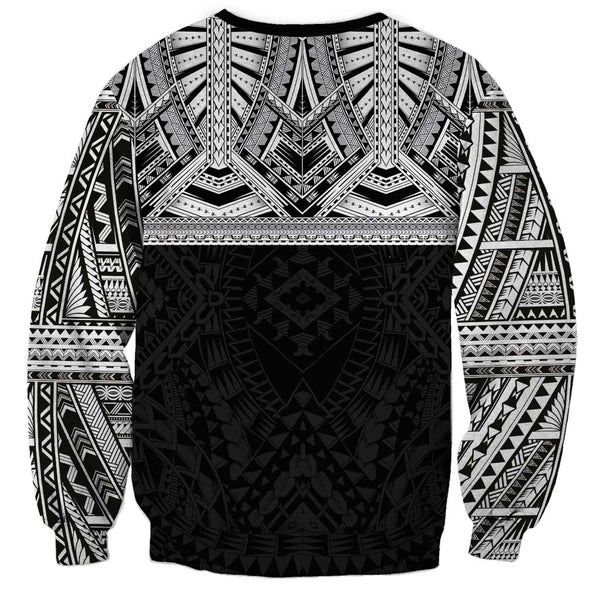 Samoan Traditional Art Tattoos Sweatshirt Tatau Tribal Motifs with Ula ...