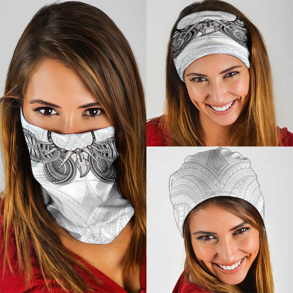 Samoan Traditional Art Tattoos Neck Gaiter Tatau Tribal Motifs with Ula ...