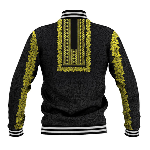 Philippines Polynesian Jasmine Pattern Baseball Jacket With Barong ...