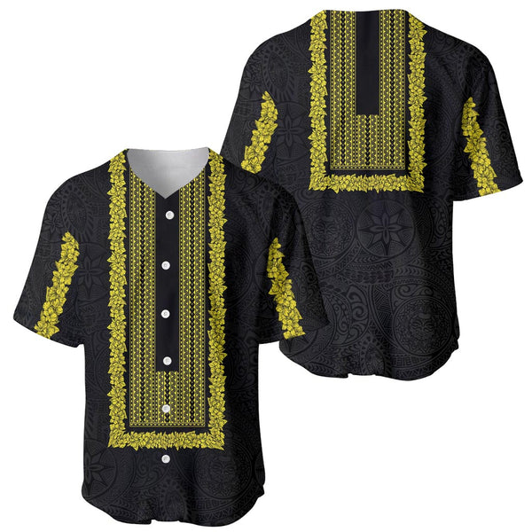 Philippines Polynesian Jasmine Pattern Baseball Jersey With Barong ...