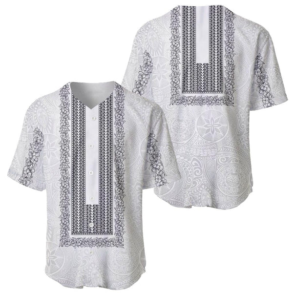 Philippines Polynesian Jasmine Pattern Baseball Jersey With Barong ...